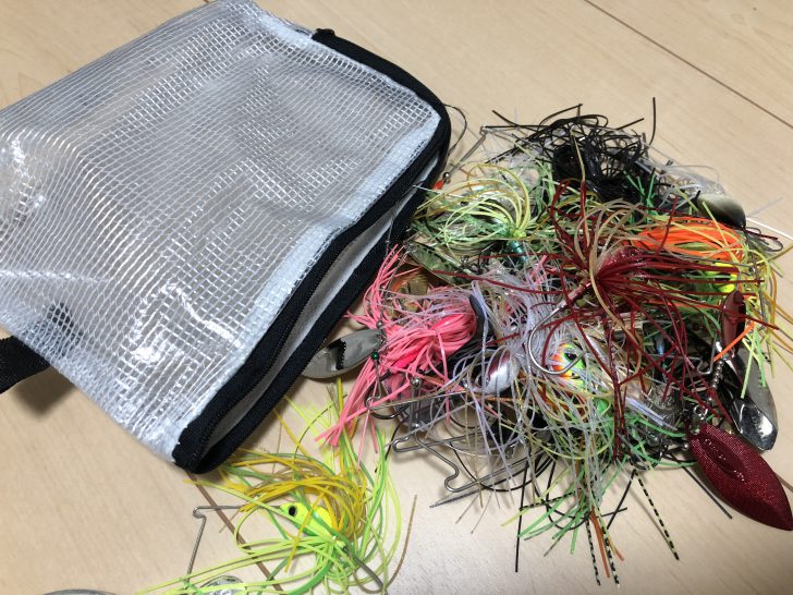 スピナーベイト収納神。ダイワワレットポーチ。 | ikahime