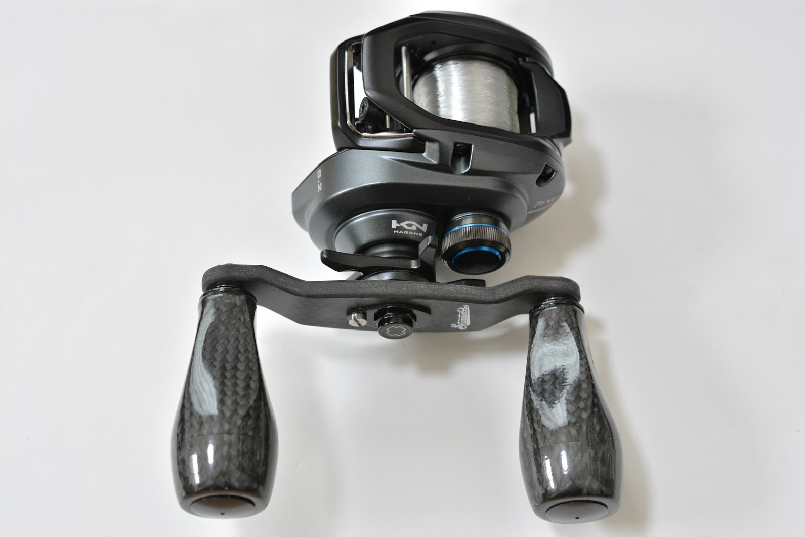 シマノSLX MGL カスタム。マットブラックとブルーアルマイトを活かすぜ！ | ikahime