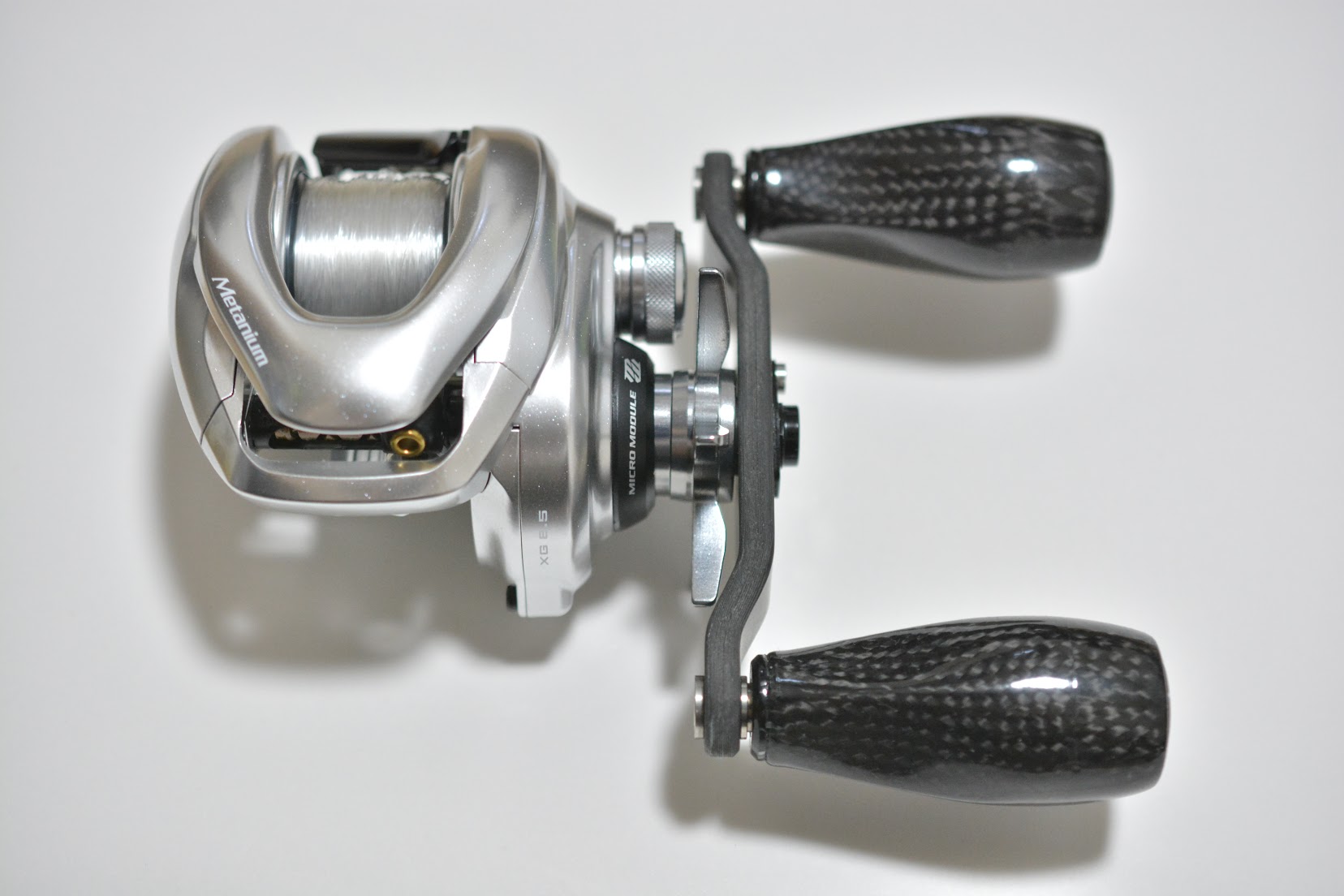 ’16メタニウムMGL ＋ スタジオコンポジット RC-SC EX PLUS カーボンカスタム ハンドル 装着。 | ikahime