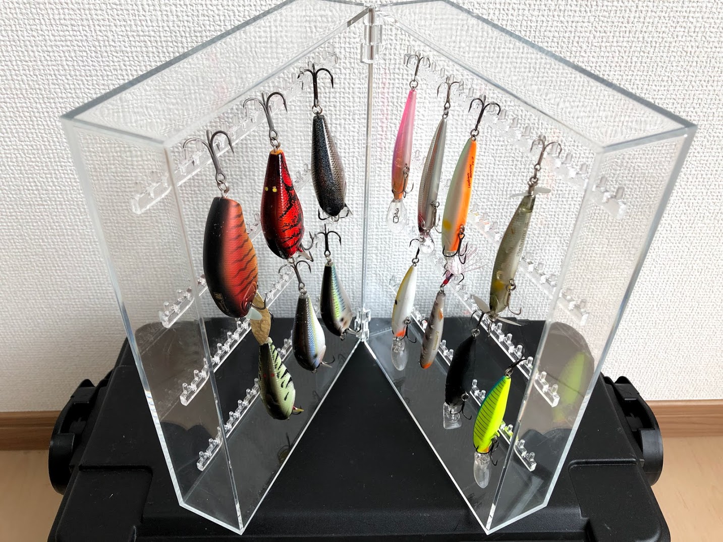 【ルアー収納・整理】無印良品のアクリルケースが見せる収納にGOOD. | ikahime