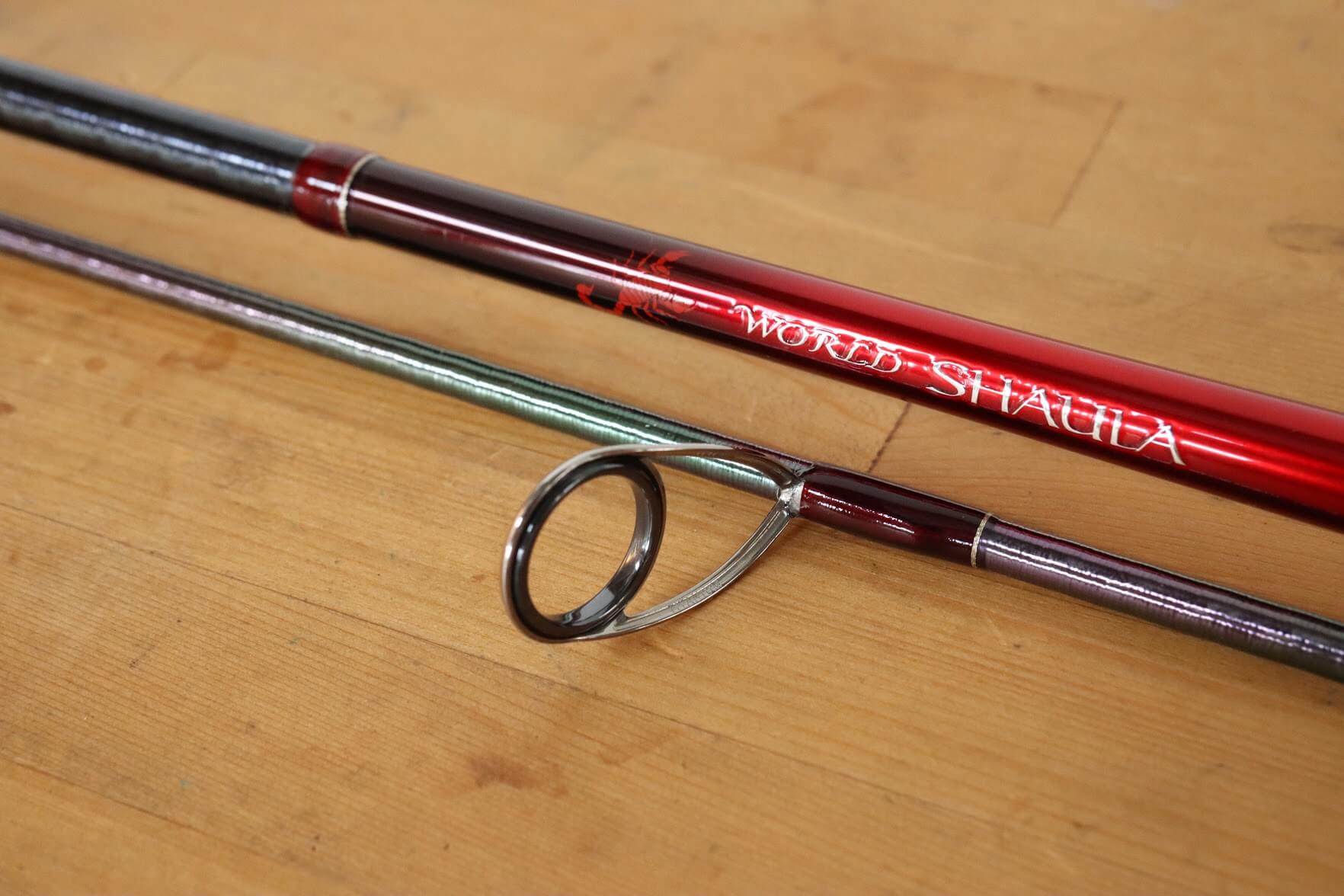 シマノ ワールドシャウラ 2702R-2インプレ。[超赤]ボートシーバスに最適な一本。 | ikahime